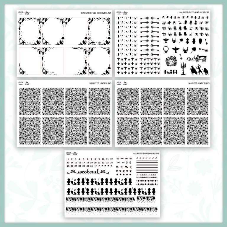 Printable Haunted Foil Bundle – Alicia Craft
