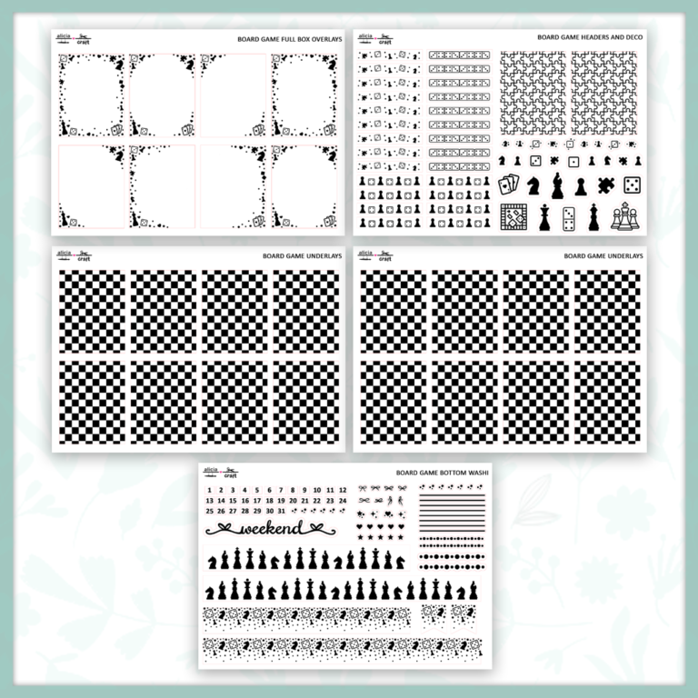 Printable Board Game Foil Bundle – Alicia Craft